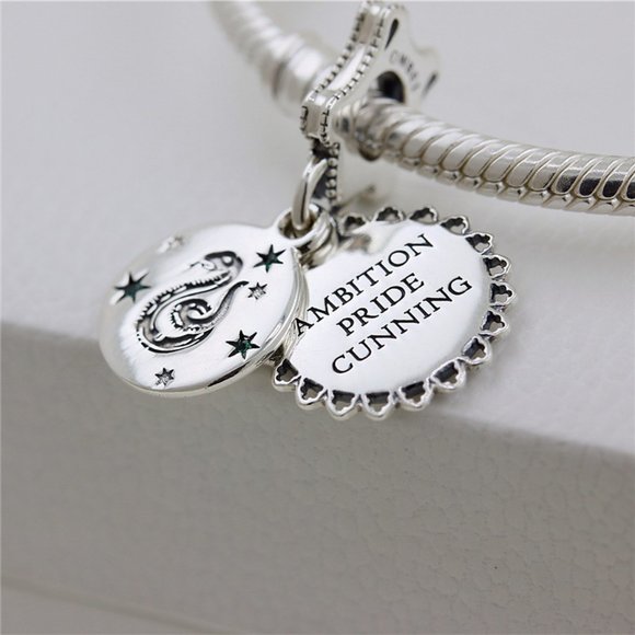 Pandora | Jewelry | Harry Potter Slytherin Dangle Charm | Poshmark